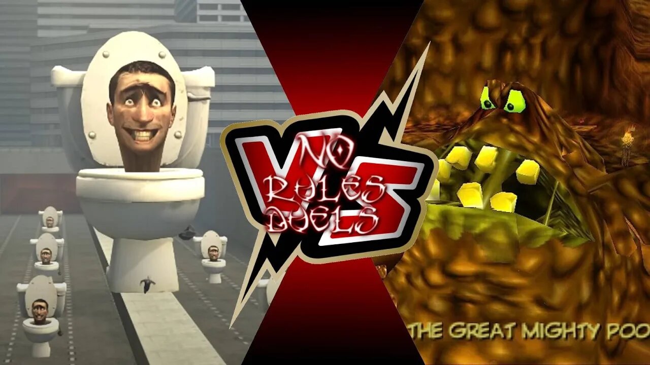 Giant Skibidi Toilet VS Great Mighty Poo! NO RULES DUELS!