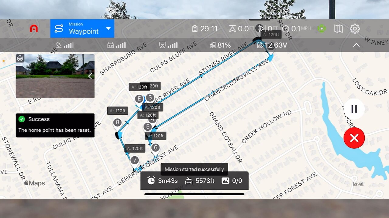Big Block Coordinated Turns Waypoint Mission for Autel Robotics EVO II ...