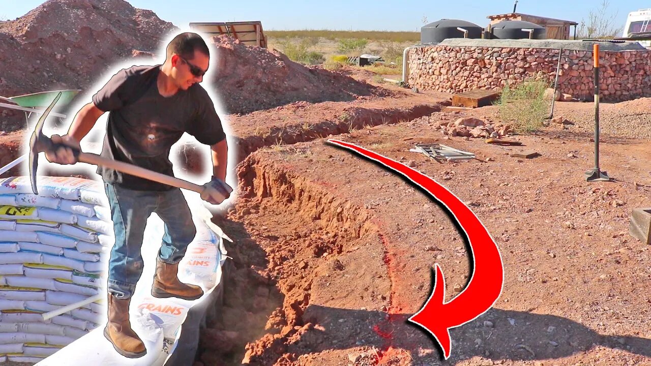 Hand Trenching The Foundation For An EARTHBAG Dome Home | Are YOU The ...