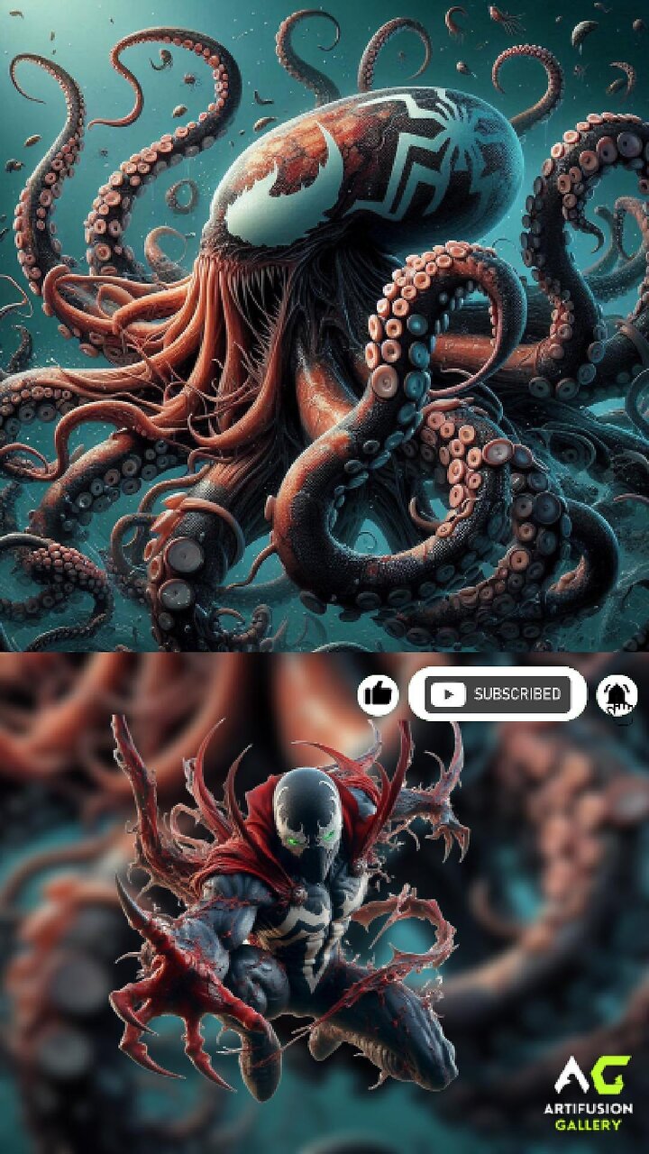 Supervillains as octopus 💥 Avengers vs DC - All Marvel & DC Characters ...