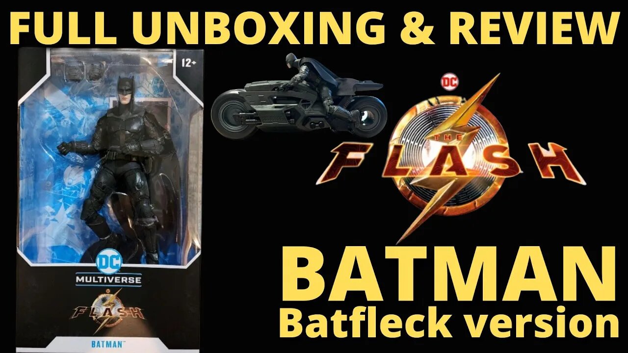 The Flash Batman (Batfleck version) - McFarlane Toys UNBOXING & REVIEW