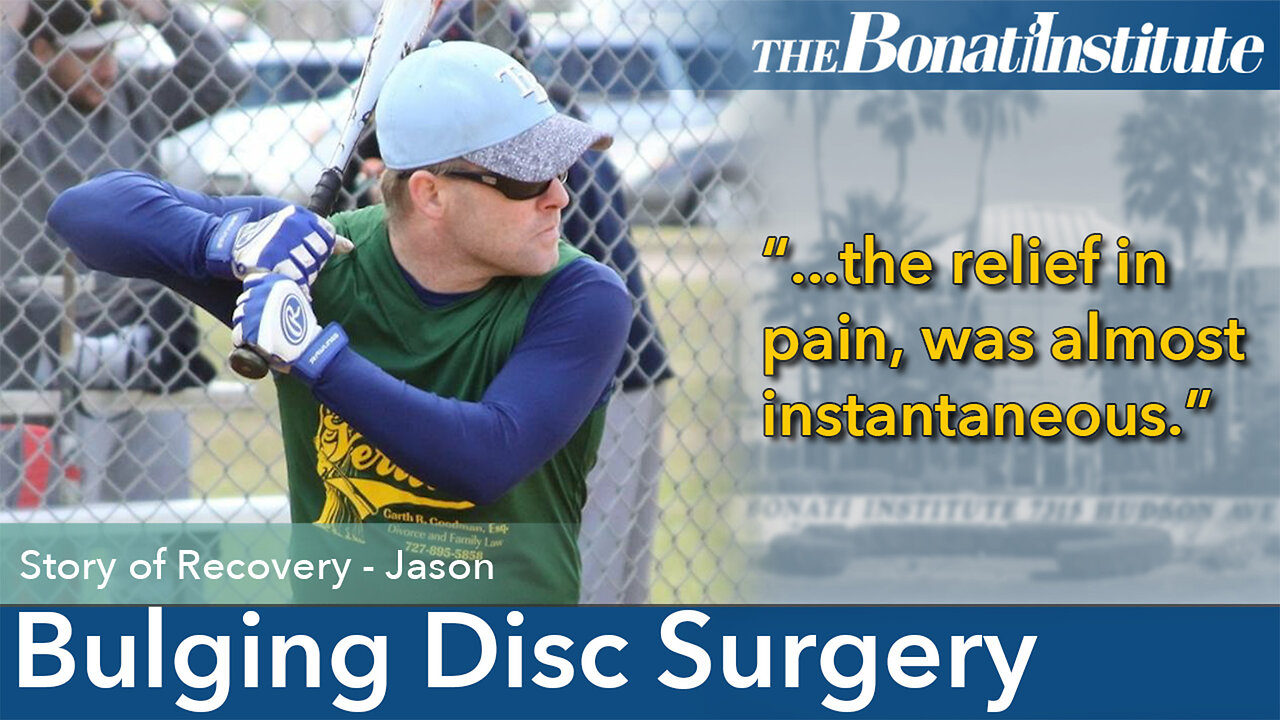 Bulging Disc Surgery: A real patient's story from the Bonati Spine ...