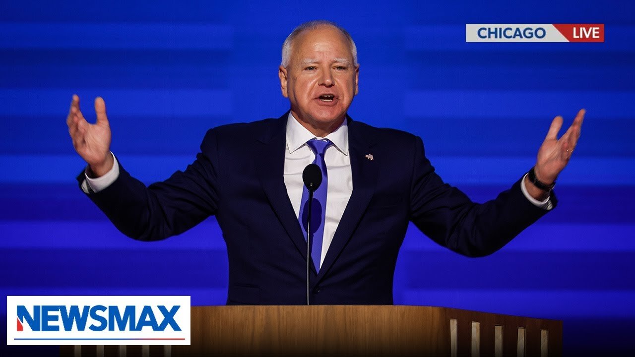 Tim Walz brags about coaching football, talks being a teacher, promotes ...