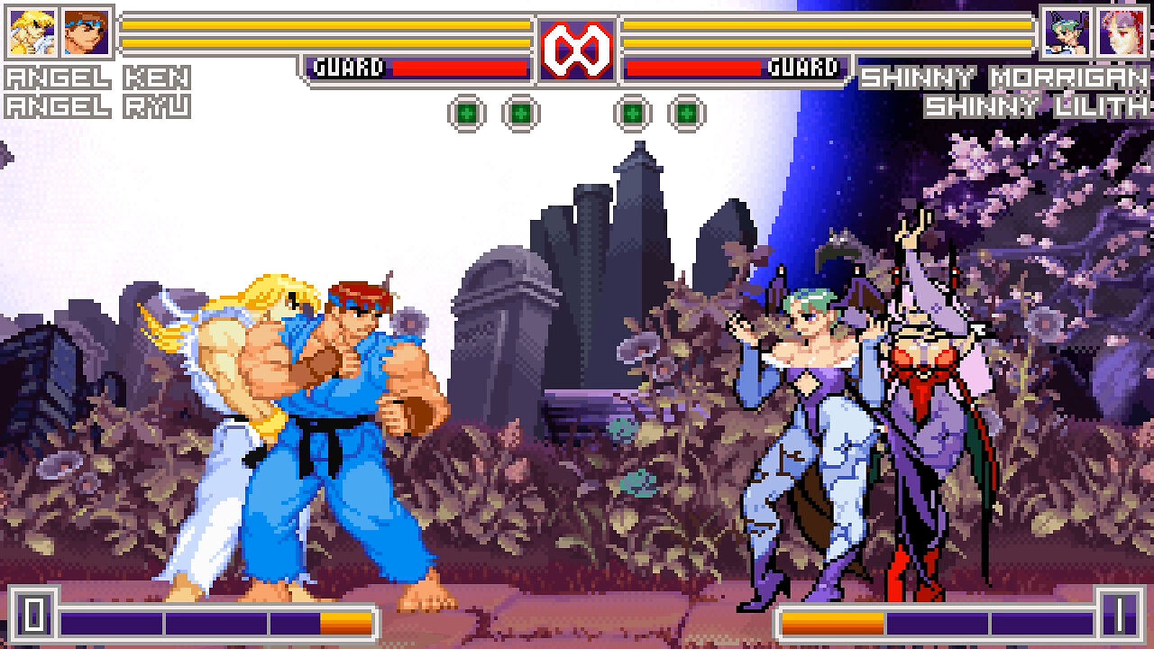 MUGEN - Angel Ryu & Angel Ken vs. Shinny Lilith & Shinny Morrigan ...
