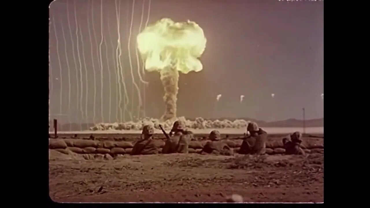 Atomic bomb tests with active duty military personnel at Camp Desert ...