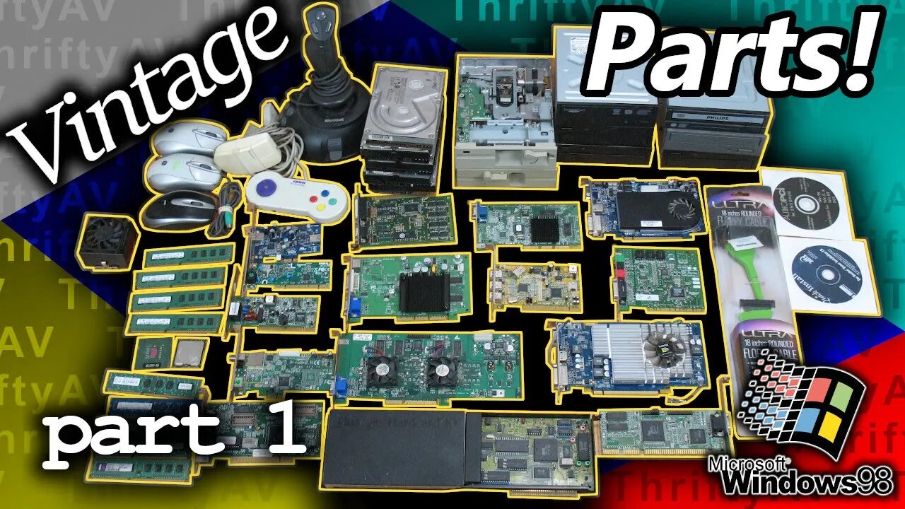 Revisiting Vintage PC Cards and Parts! | Windows 98 SE Build, Part 1 ...