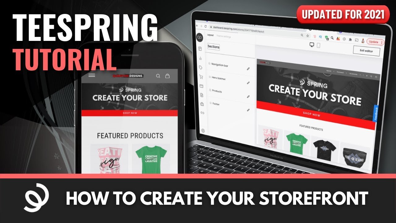 How To Build A Teespring Store Teespring Storefront Tutorial 2021
