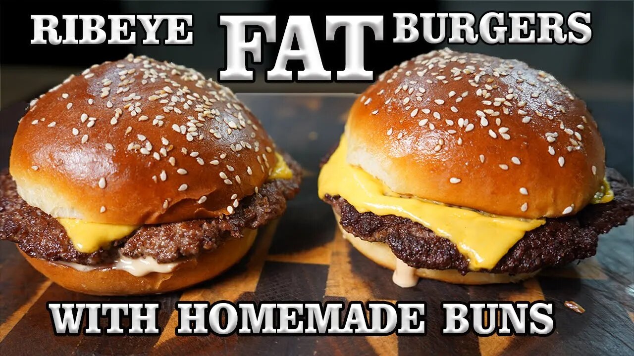 Juiciest Burgers With Ribeye Fat And Homemade Buns