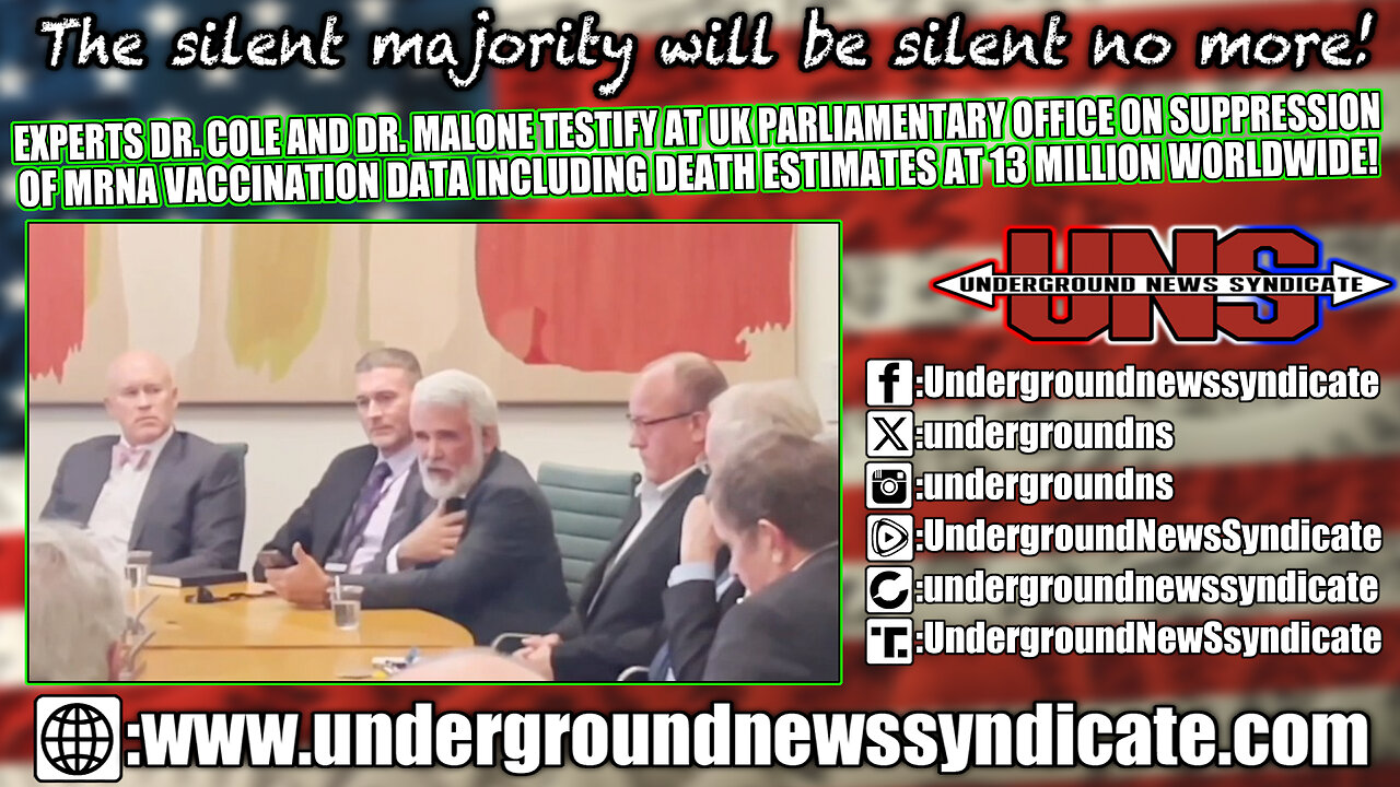 Experts Dr Cole & Dr Malone Testify at UK Parliament on Gov ...