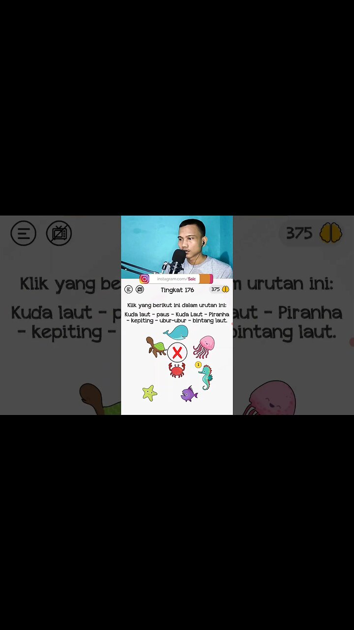 Asah otak, urutan hewan | Braindom level 176