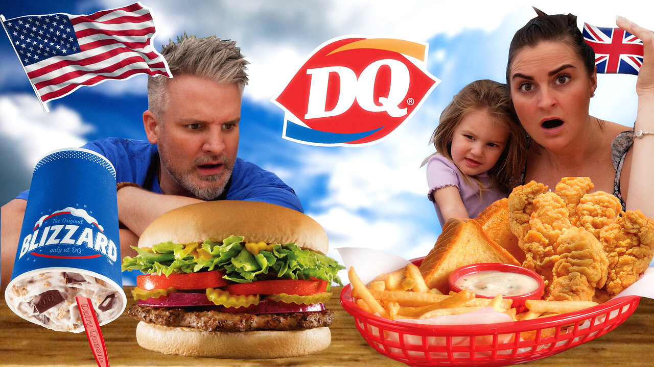 Brits Try DAIRY QUEEN for the first time! OMG THE BLIZZARD