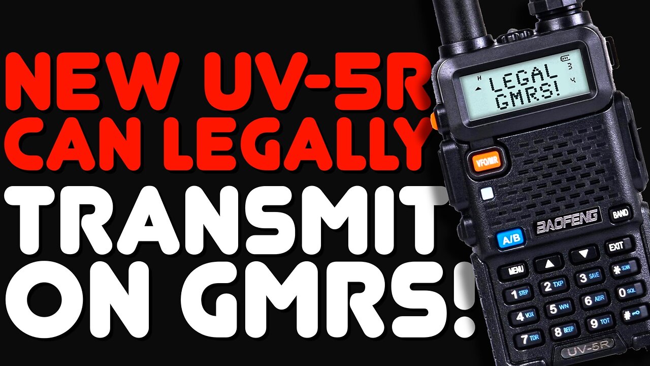 New Baofeng UV-5R GMRS Radio - FCC Legal GMRS Version Of the Baofeng UV ...