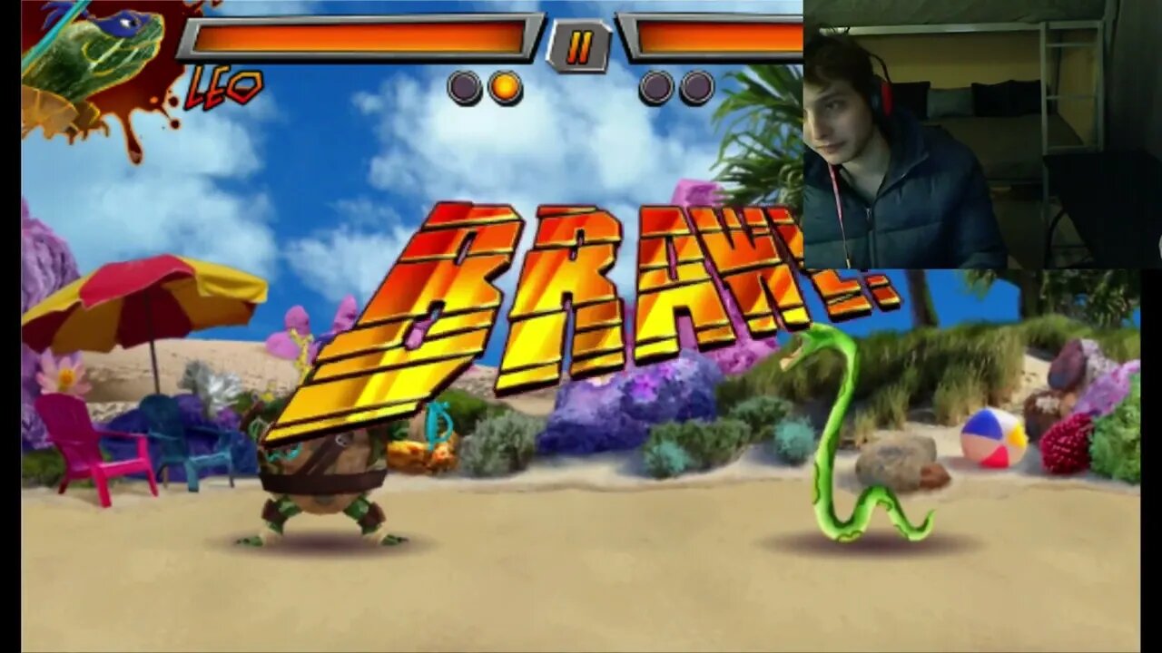 Craig The Snake VS Leonardo The Ninja Turtle In A Nickelodeon Super ...