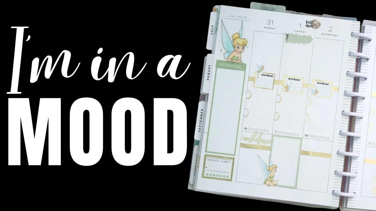 Plan With Me Tinkerbell - Disney Happy Planner Vertical Layout for ...