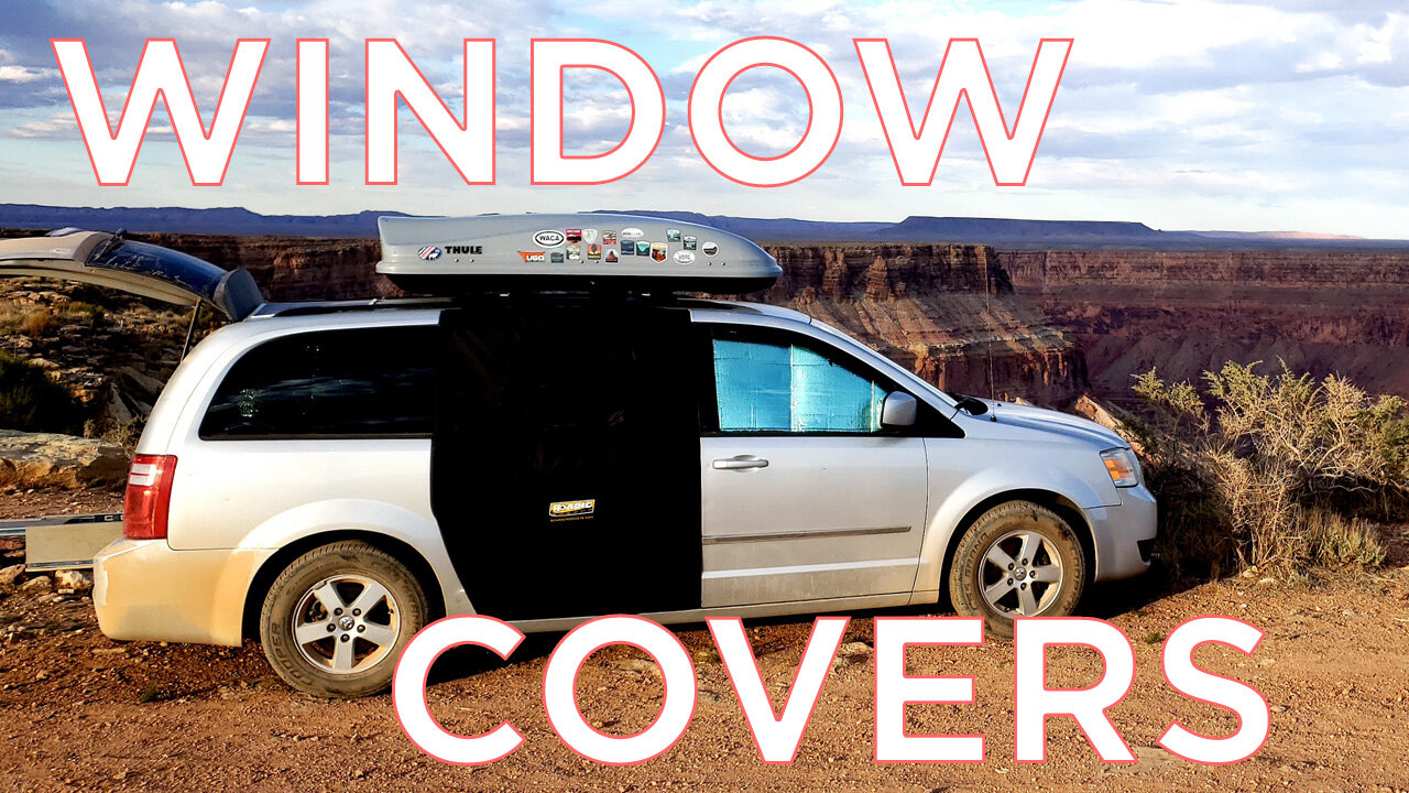 Dodge Caravan Camper Van : New Window Cover and Screen Idea : Bonus ...