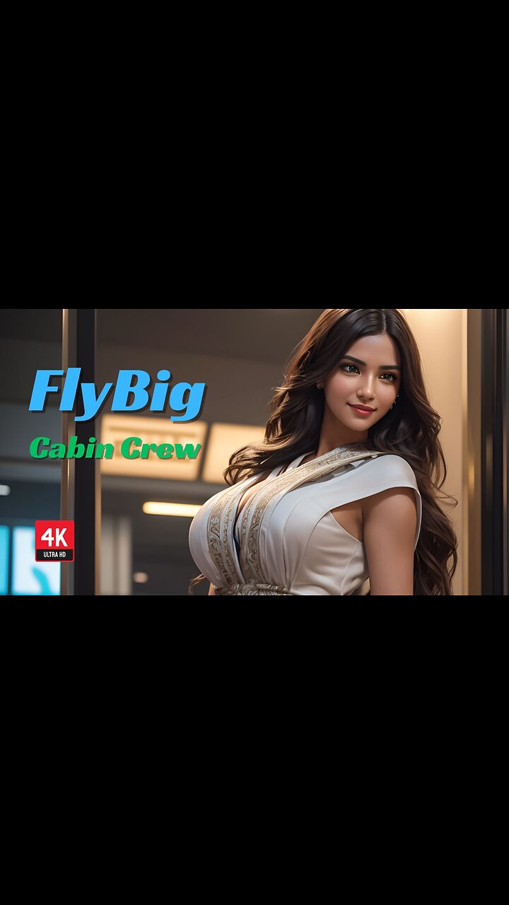 4k Ai Lookbook Girl FlyBig | cabin crew dress #ailookbookgirl #aibeauty