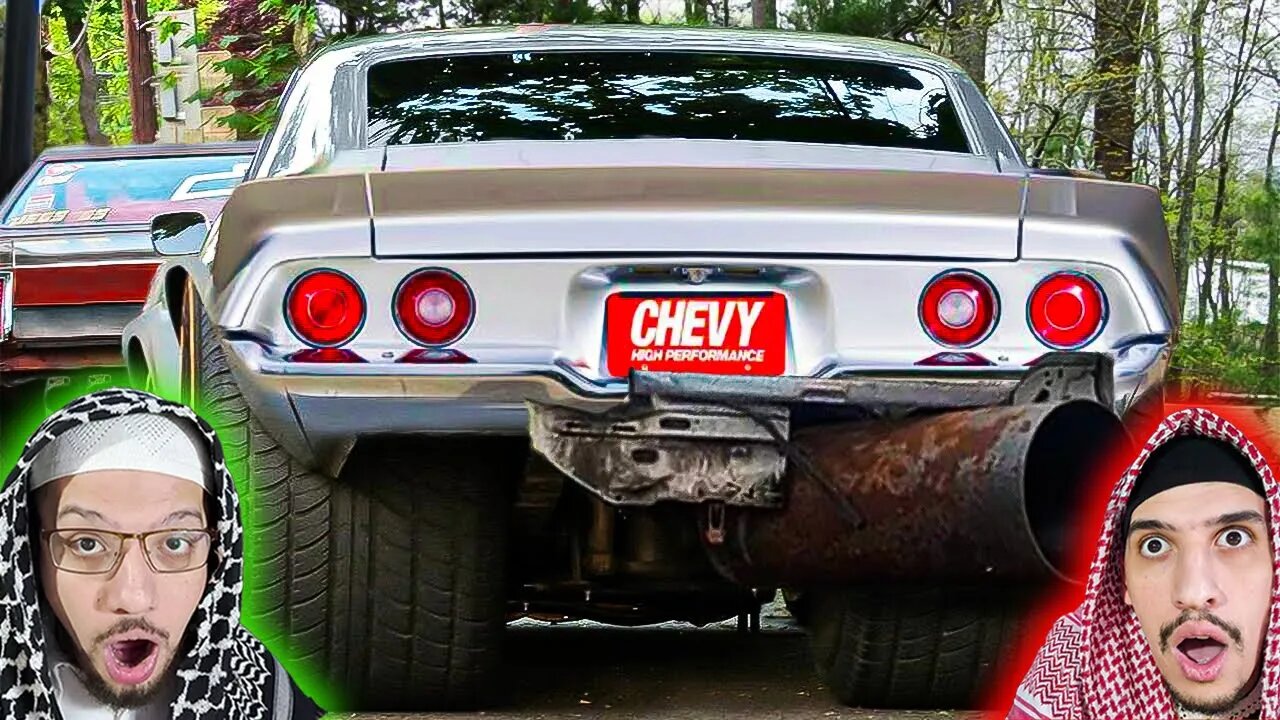 Arab Muslim Brothers Reaction To American Muscle Cars Compilation | Big ...