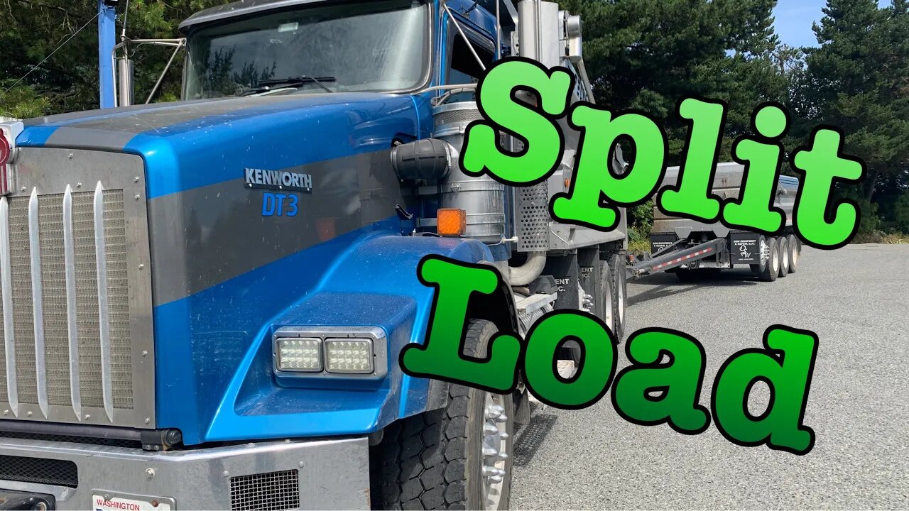 How to load a Truck and Trailer Dump Truck with a split load. Trucking ...