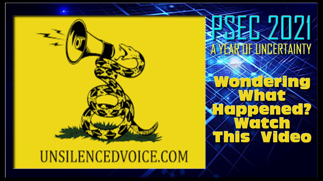 PSEC - 2021 - UnsilencedVoice - Wondering What Happened? Watch This ...