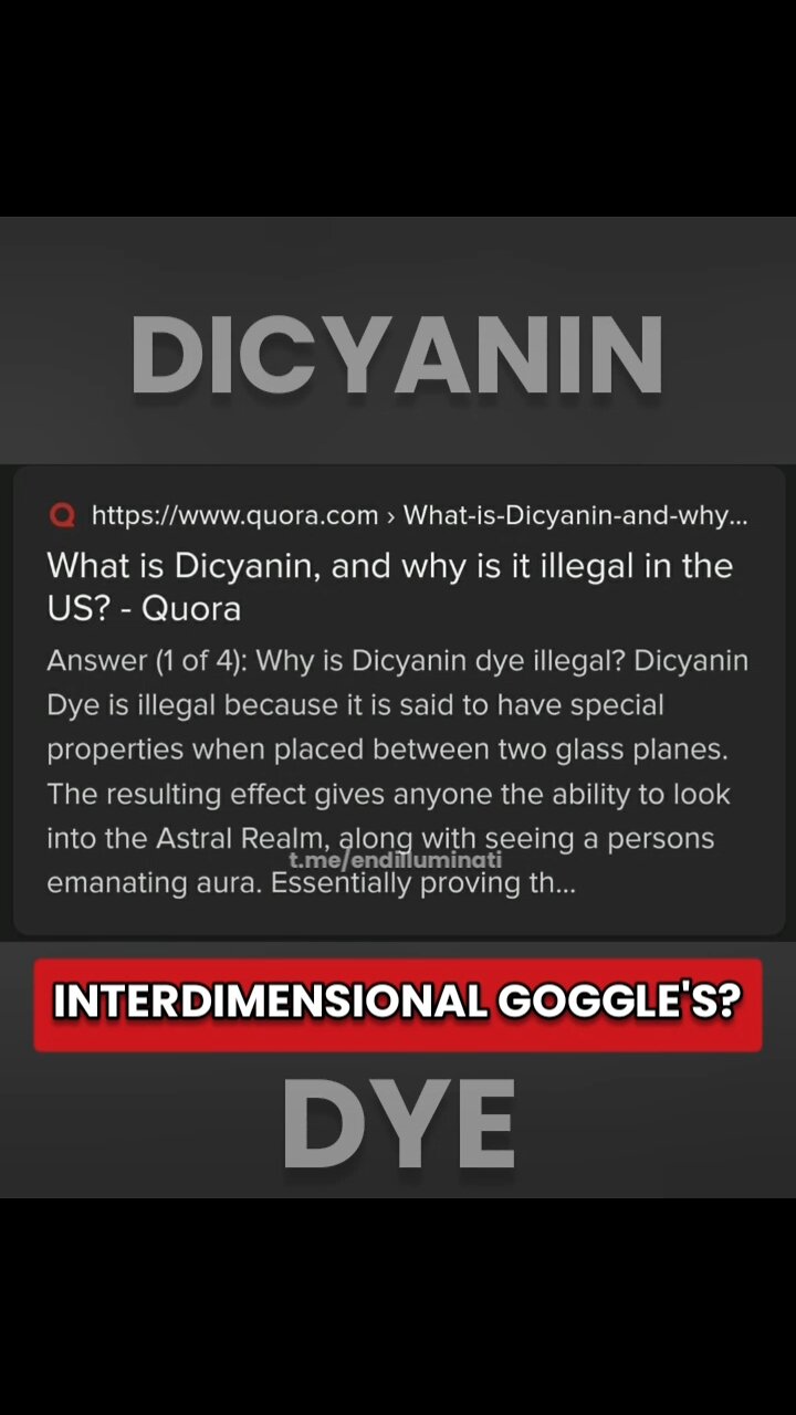 INTERDIMENSIONAL GOGGLE'S - DICYANIN DYE
