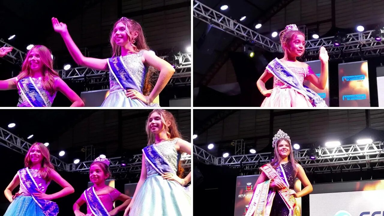 1ª e 2ª PRINCESA MIRIM, MISS MIRIM e MISS BRASIL LUÍZA DE FAVERI MISS ...