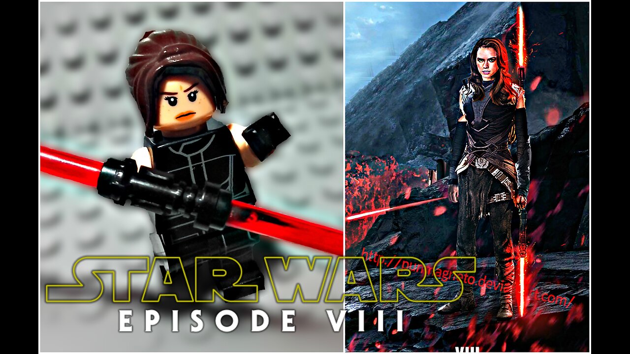 LEGO Star Wars Episode 8 The Last Jedi - Dark Side Rey Minifigure ...
