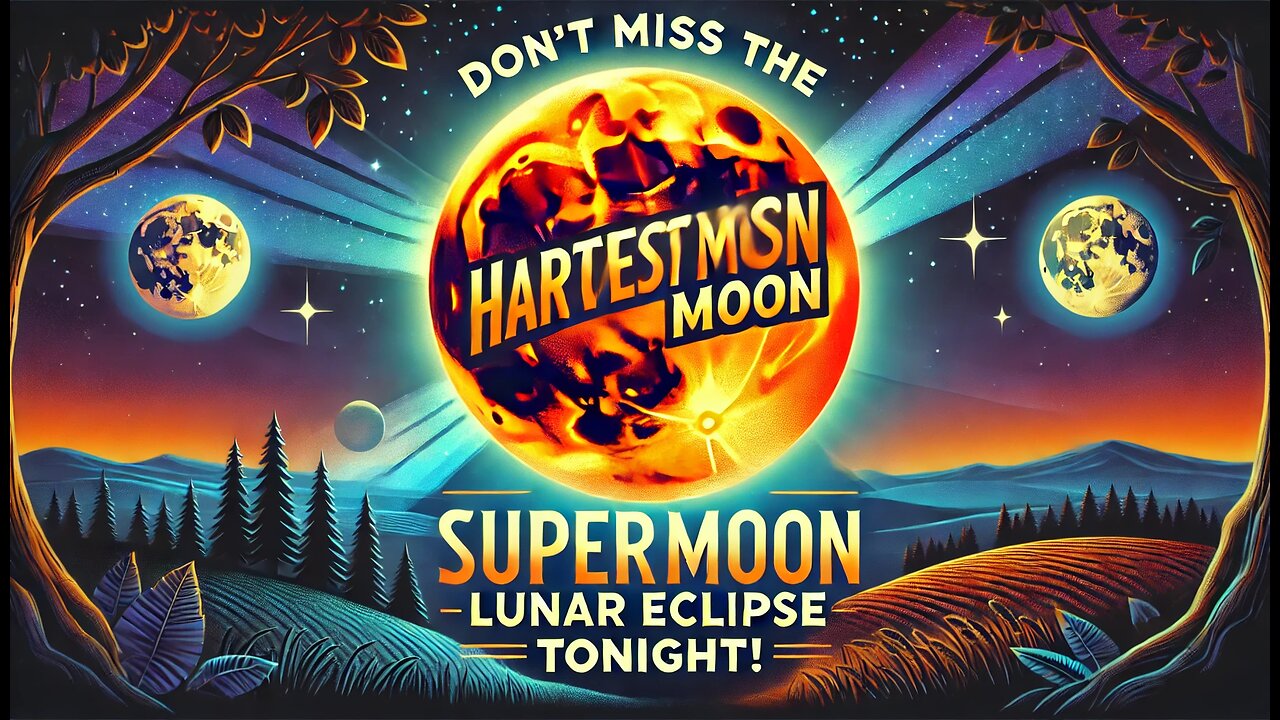 Don't miss the Harvest Moon Supermoon lunar eclipse tonight! Here's ...