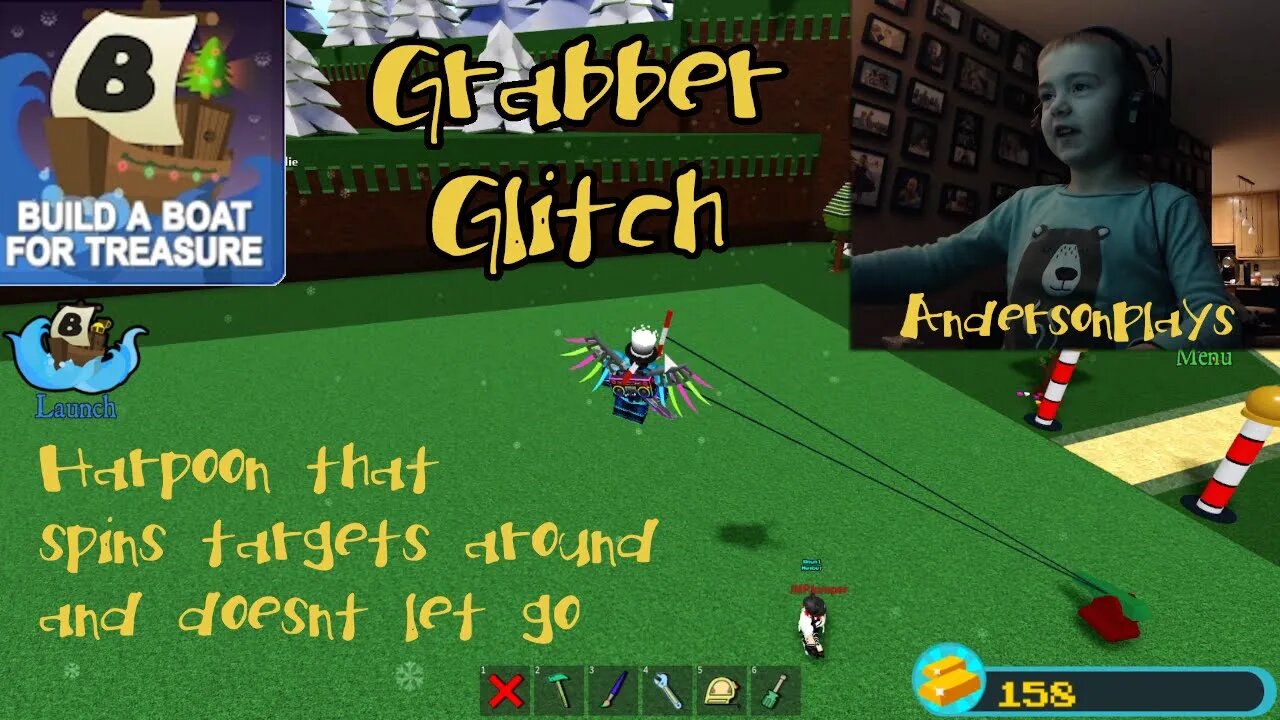 AndersonPlays Roblox Build A Boat For Treasure - Grabber Glitch with ...