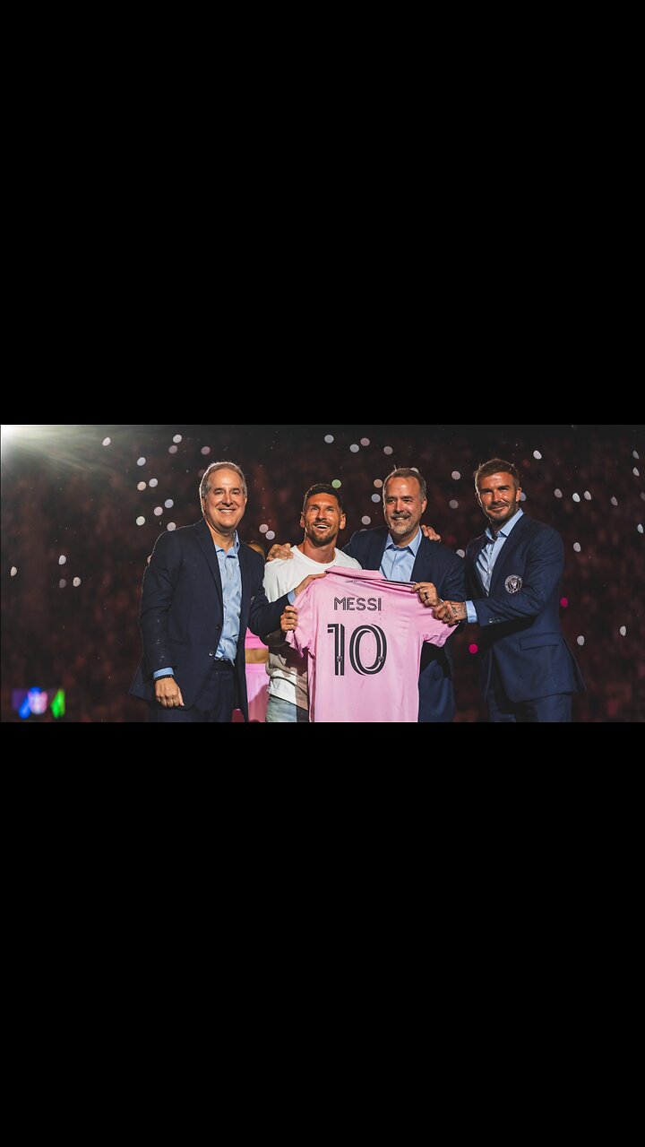 Lionel Messi's introduction ceremony in inter miami