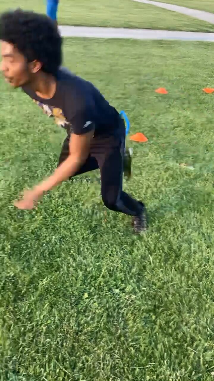 High School WR training