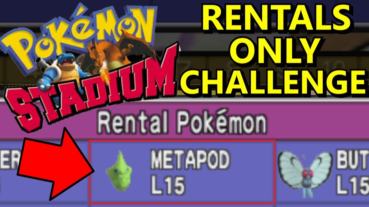Can I Beat Pokemon Stadium With Rental Pokemon ONLY? (Pokemon Challenge ...