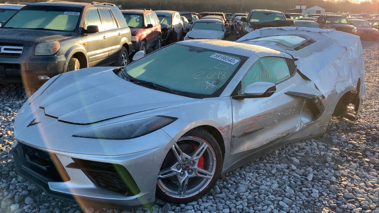 GET YOU A CHEAP CHEVROLET CORVETTE C8 STINGRAY! THEY AT COPART ALREADY ...