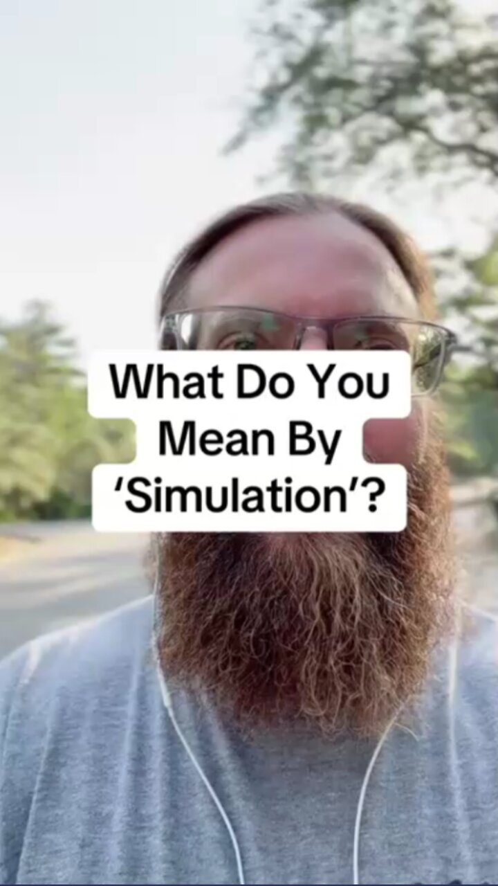 Think of a Simulator, Not Just a Simulation 🤔