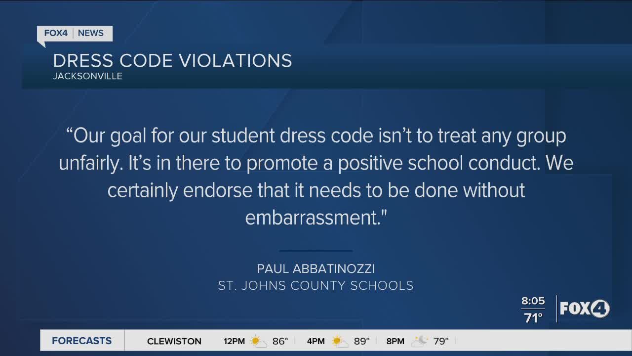 Dress code violations at Jacksonville School leaves questions about ...