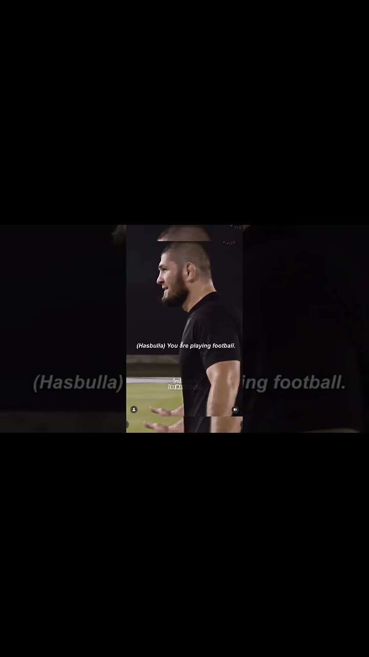 HASBULLA MEETS KHABIB AT FOOTBALL! 😱⚽️ #shorts #hasbulla #khabib #football
