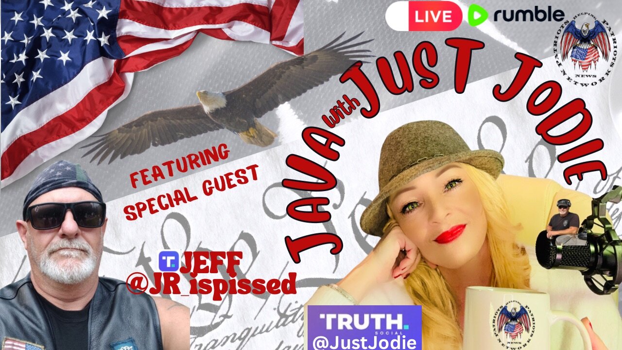 LIVE! FRIDAY AT 11am EST! Java with Just Jodie featuring special guest, Veteran ,Teacher,The # ...