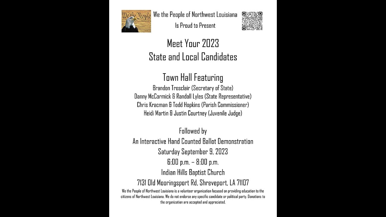 Meet Your 2023 State and Local Candidates - Part 1- Secretary of State ...