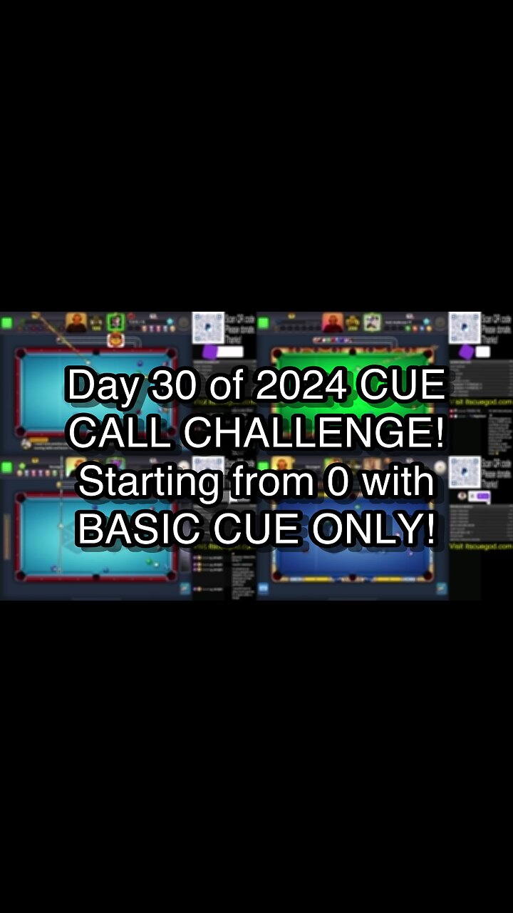 Day 30 of 2024 CUE CALL CHALLENGE! Starting from 0 with BASIC CUE ONLY!