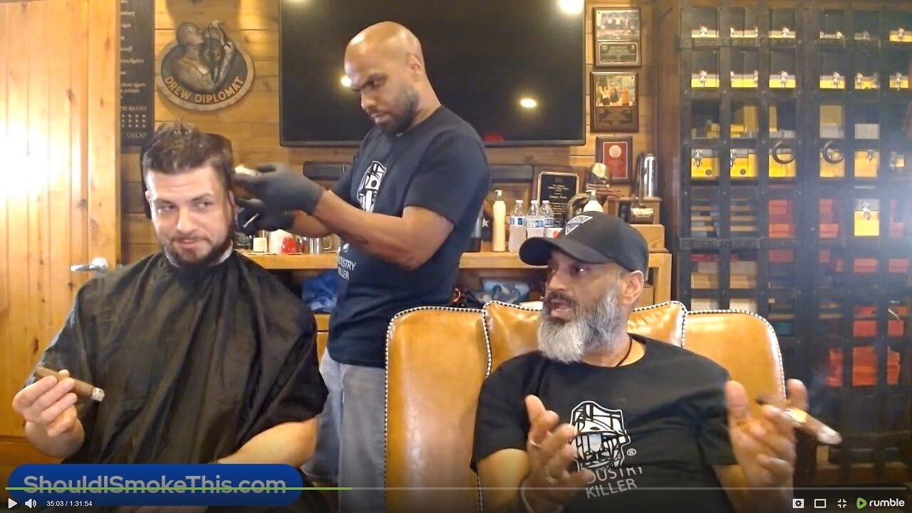 CIGAR TALK with Sanj Patel + LIVE HAIR CUT with Dave Reyes + Industry ...