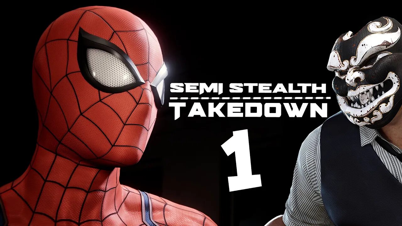 🕷 Demons base semi stealth silent takedown | Spiderman remastered pc ...