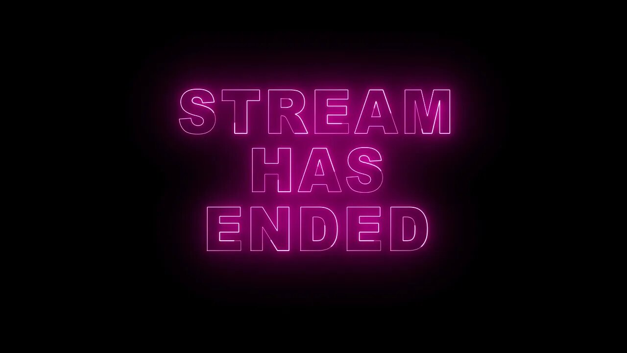 Pink Neon Stream Has Ended Overlay Background Backdrop Motion Graphics ...