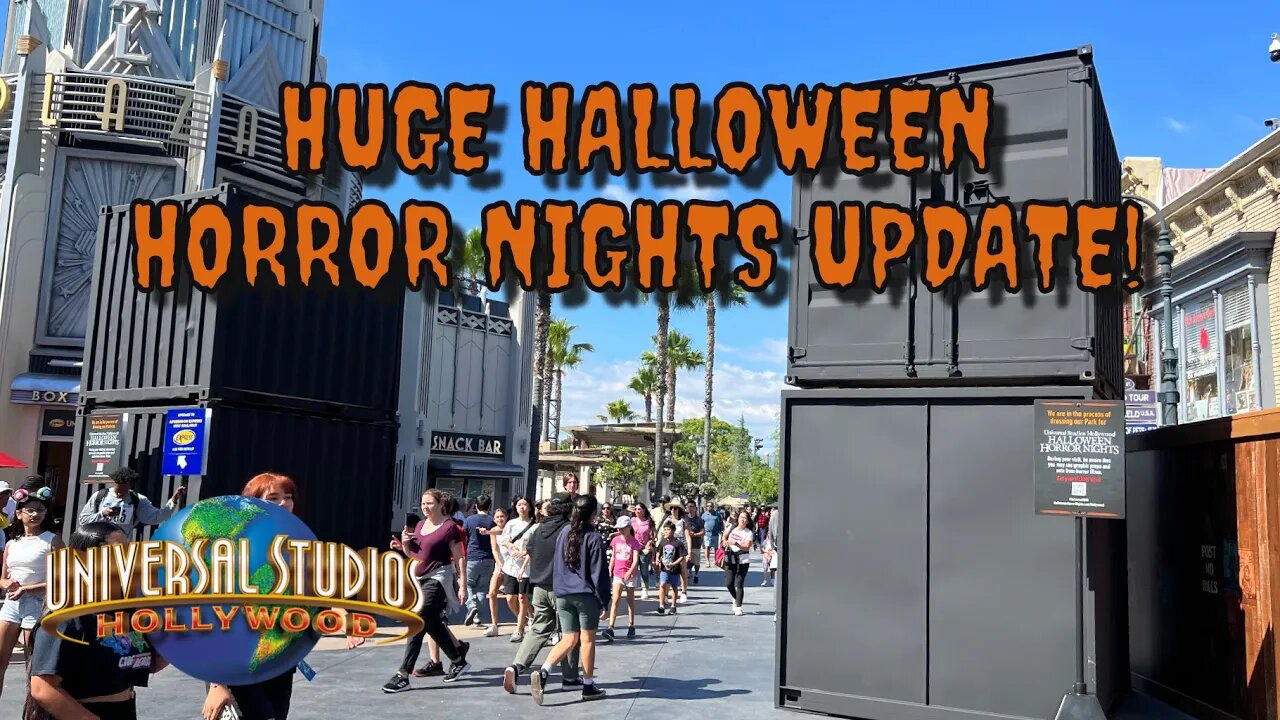 HUGE Halloween Horror Nights UPDATE! | Universal City Sign GONE ...