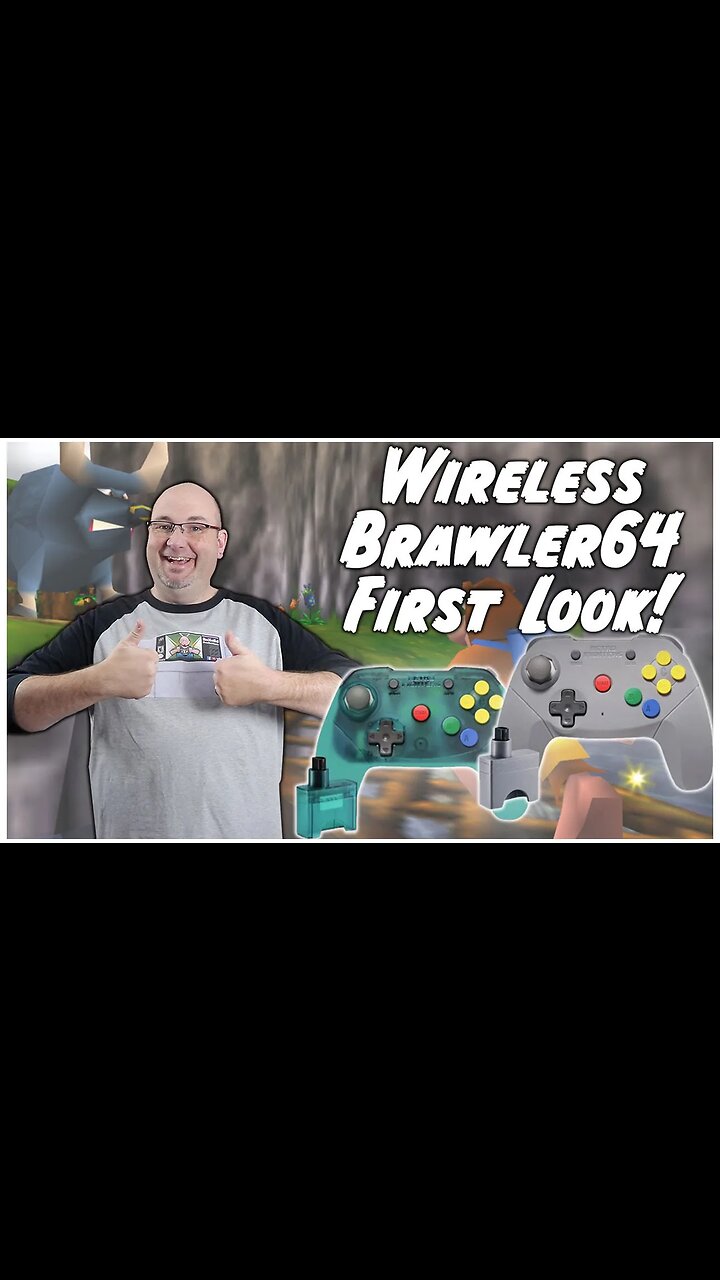 The Retro Fighters Brawler64 Wireless N64 Controllers In-Hand! #Shorts