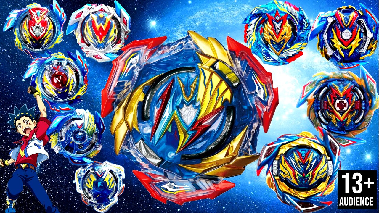 ULTIMATE VALKYRIE vs ALL VALKYRIE EVOLUTIONS GEN Beyblade Burst DB ...