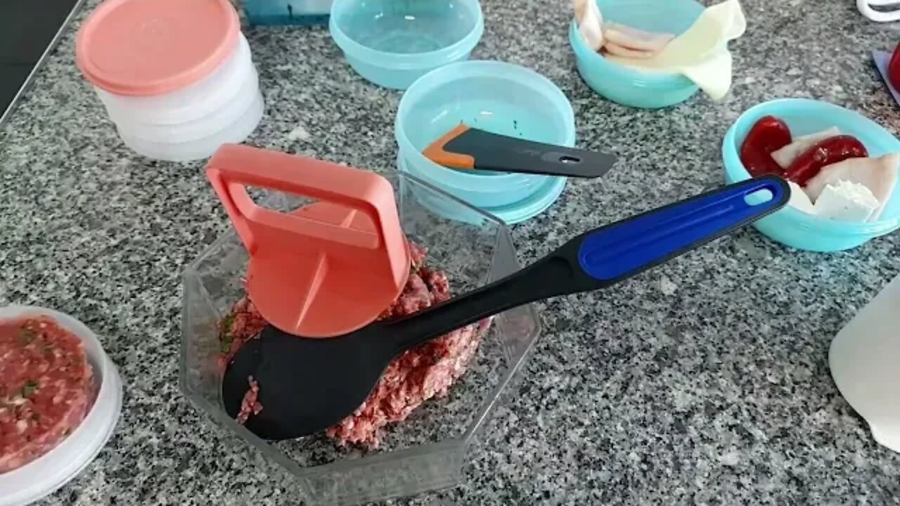 #tupperware #hamburger #arancini Receita fácil com Prensa Burguer e ...