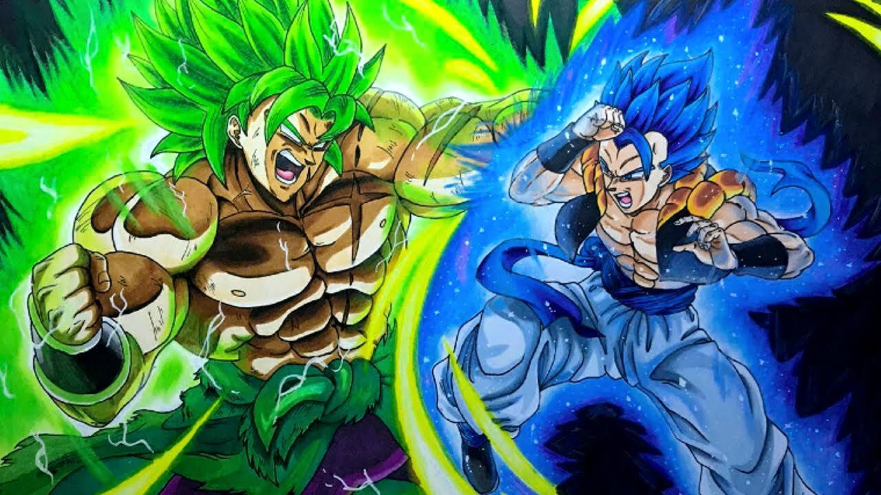 Best Anime Fight - Gogeta (Goku & Vegeta) vs Broly