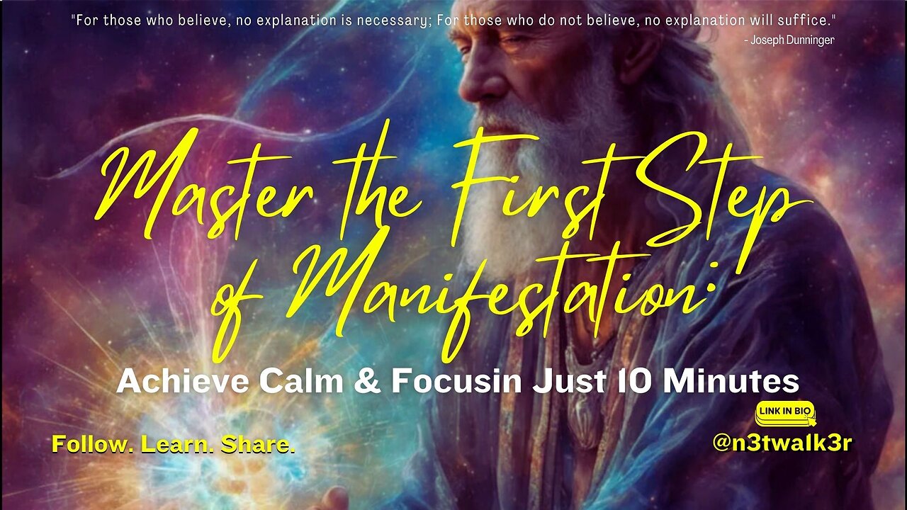 Master the First Step of Manifestation Blueprint: Achieve Calm & Focus ...