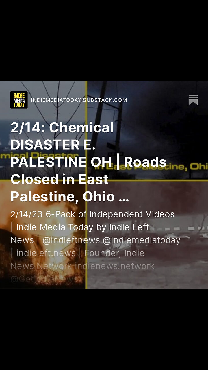 2/14: East Palestine, Ohio Chemical Disaster and Roads Closed | Temple ...