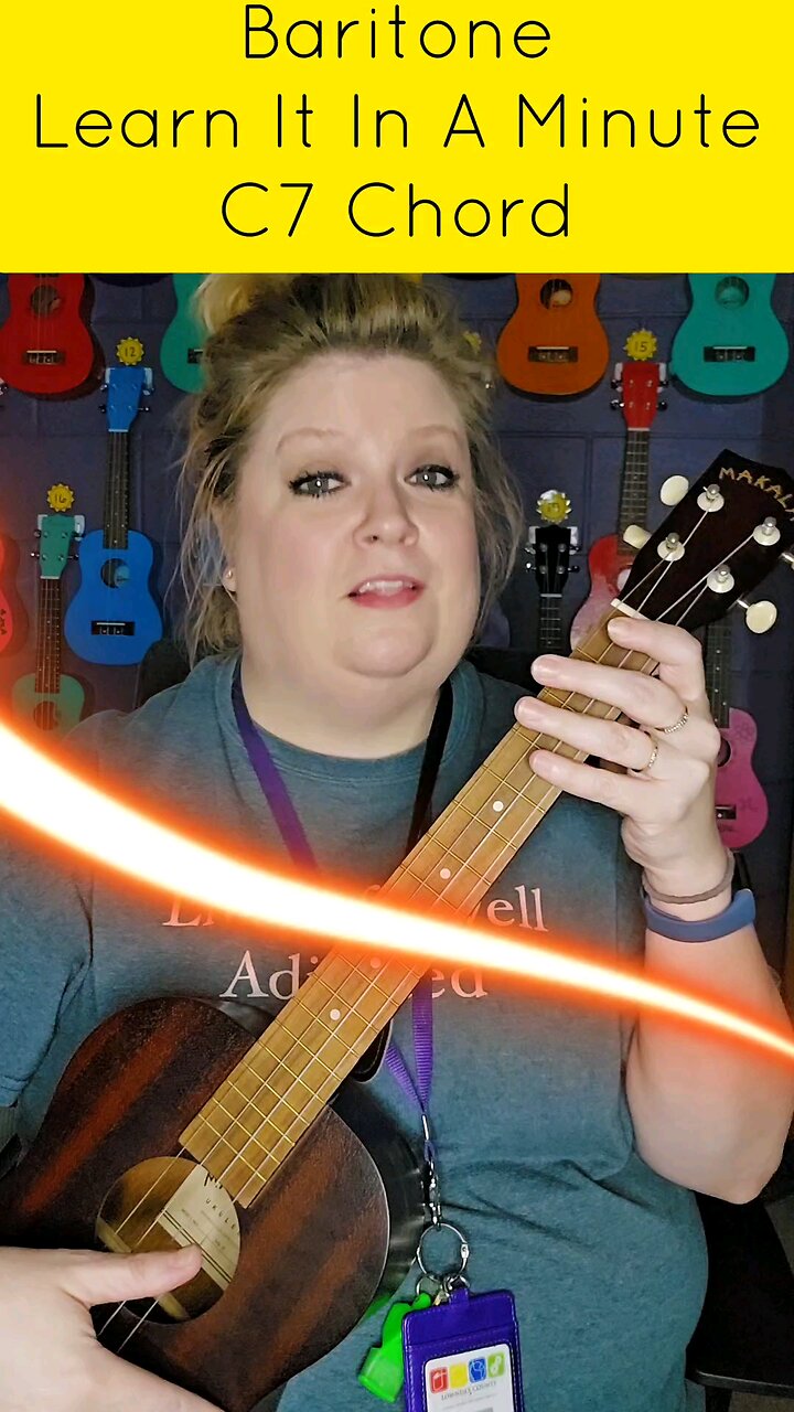 Learn It In A Minute: Baritone ukulele C7 chord #ukulele #uke # ...