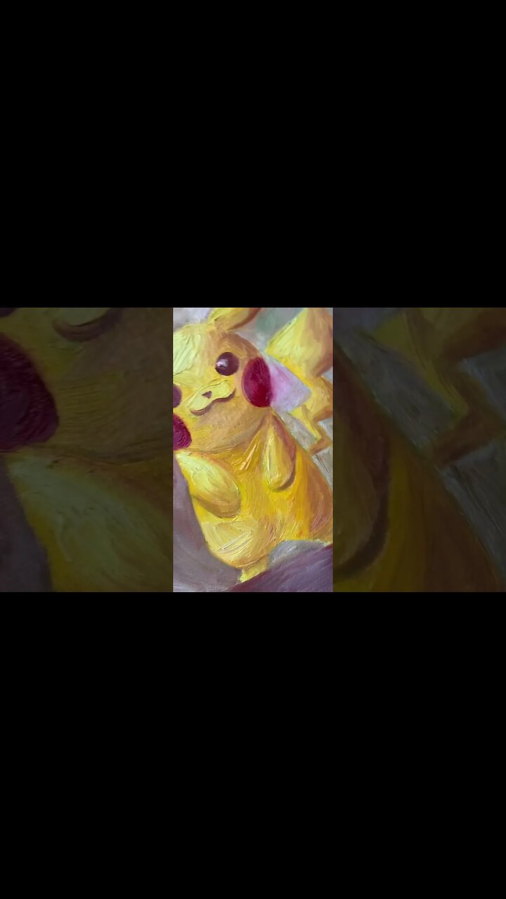 Pikachu Portrait Painting #oilpainting #artwork #coloring #saynotoaiart ...